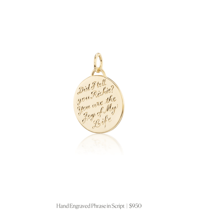 Classic Circle Charm - Fewer Finer