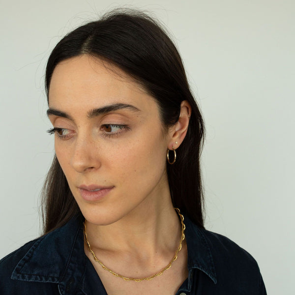 SOLD Vintage Gold Twisted Collar - Fewer Finer