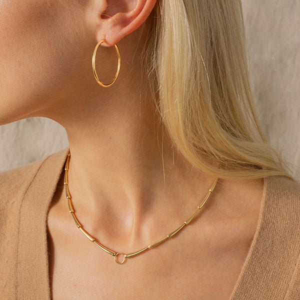 SOLD Vintage Teardrop Gold Collar - Fewer Finer