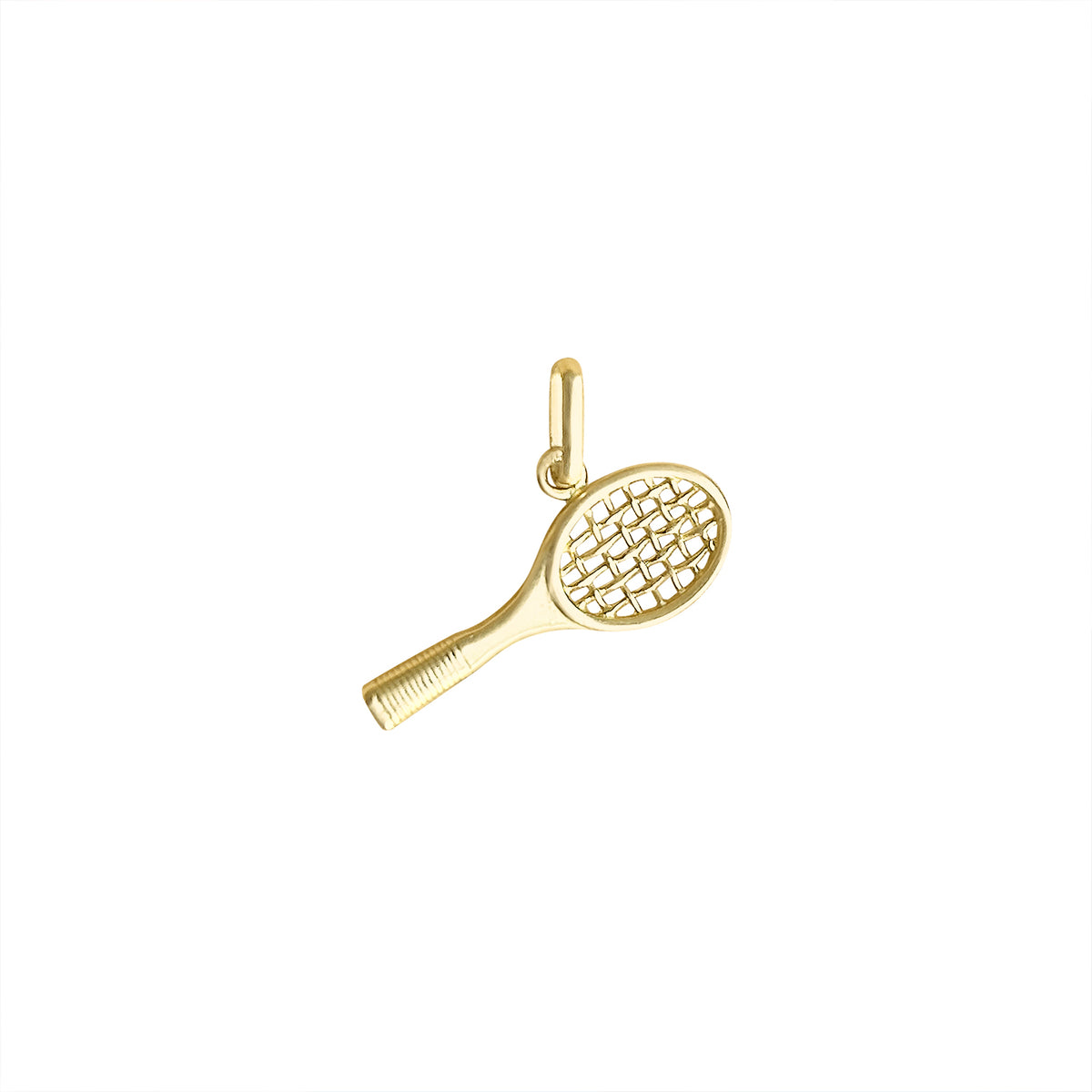 SOLD Vintage 18K Tennis Racket Charm - Fewer Finer