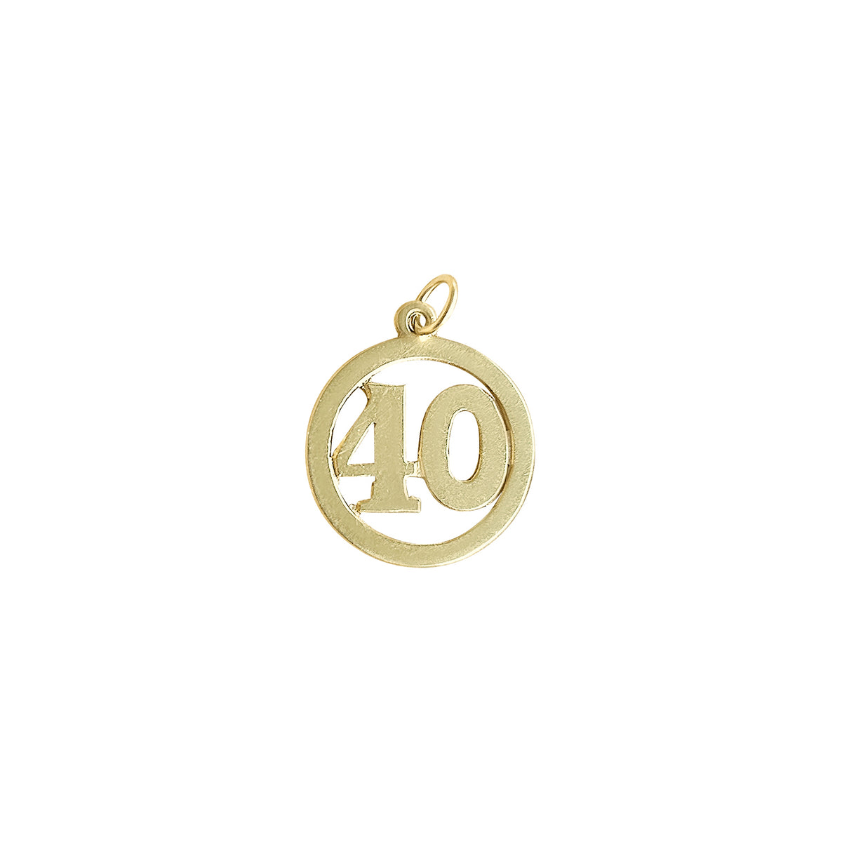 SOLD Vintage Number "40" Charm - Fewer Finer