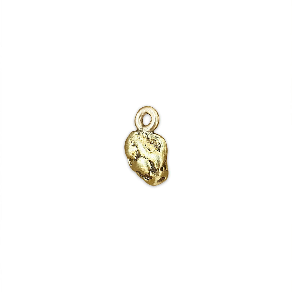 SOLD Vintage Gold Nugget Charm - Fewer Finer